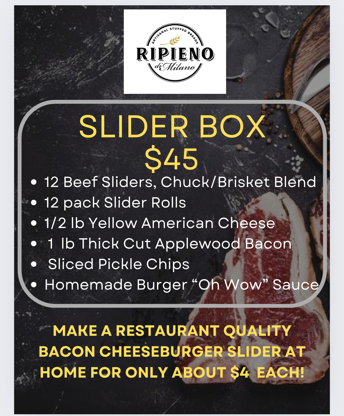 SLIDER BOX – Ripieno Di Milano